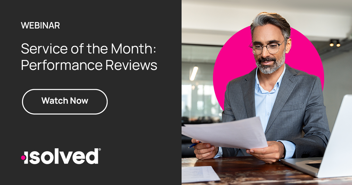 On-Demand Webinar: Service of the Month: Performance Reviews